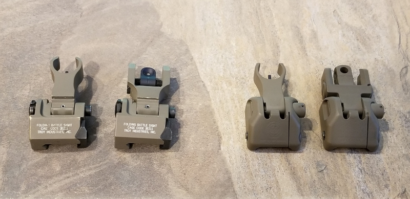 WTS - LWRC Skirmish Sights (Cerakoted FDE) & Troy HK-Style Battle ...