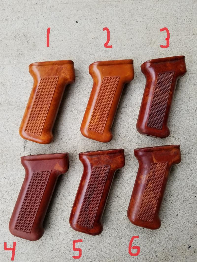 Polish AK fat grips - orange to red - AR15.COM