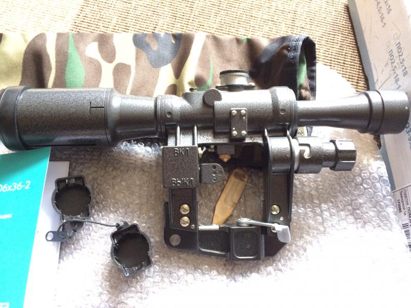 WTS PO 6x36 NPZ Russian PSO-1 Scope. Vepr mount fits FM w/ factory ...
